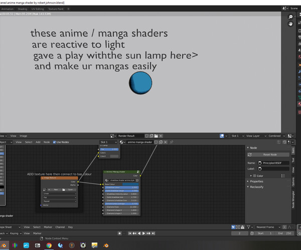 ArtStation - Anime / Manga NODE group for blender eevee | Resources
