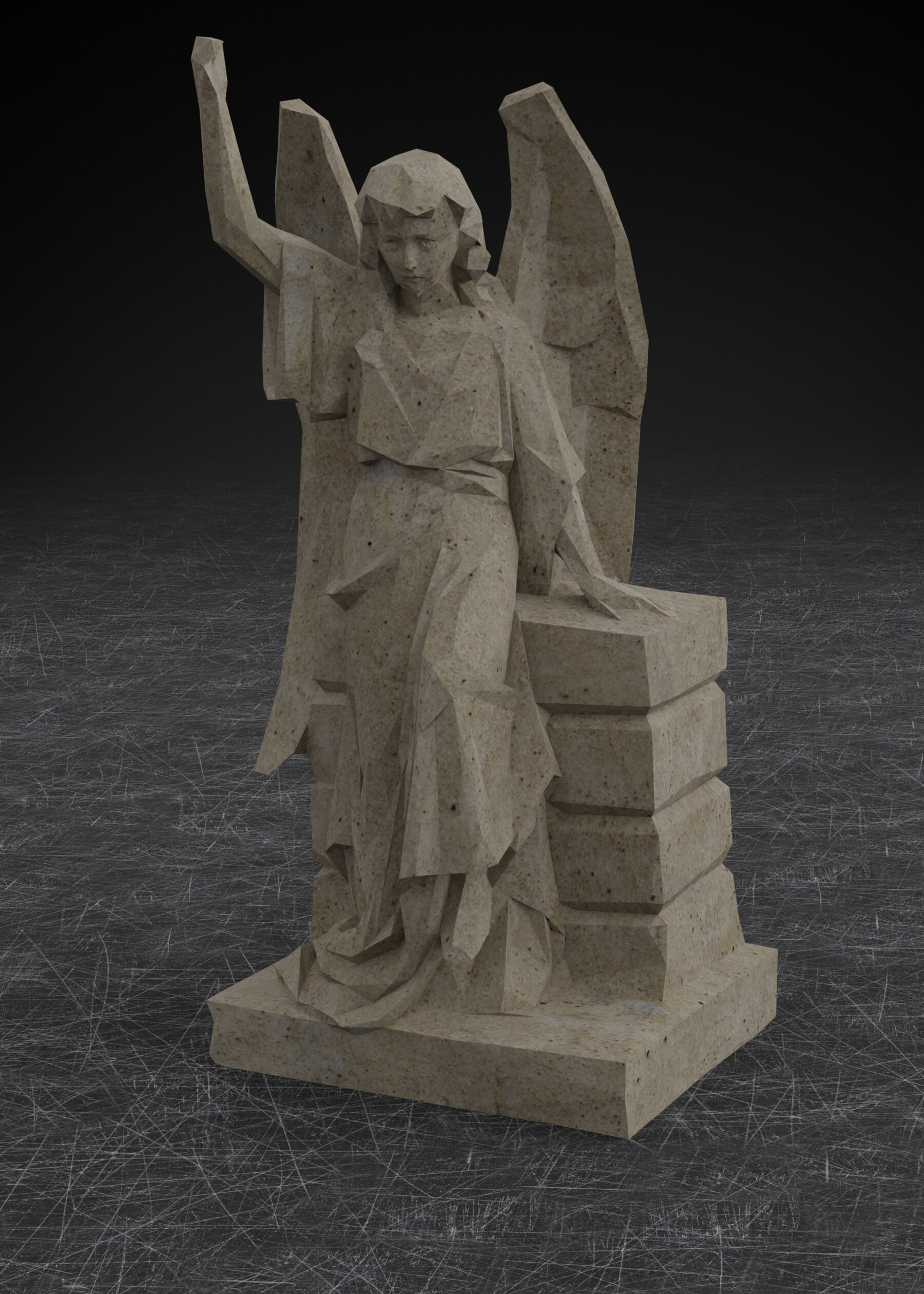 ArtStation - Low Poly Kpack for Kitops - Statues PRO (Vol.1-3) | Resources