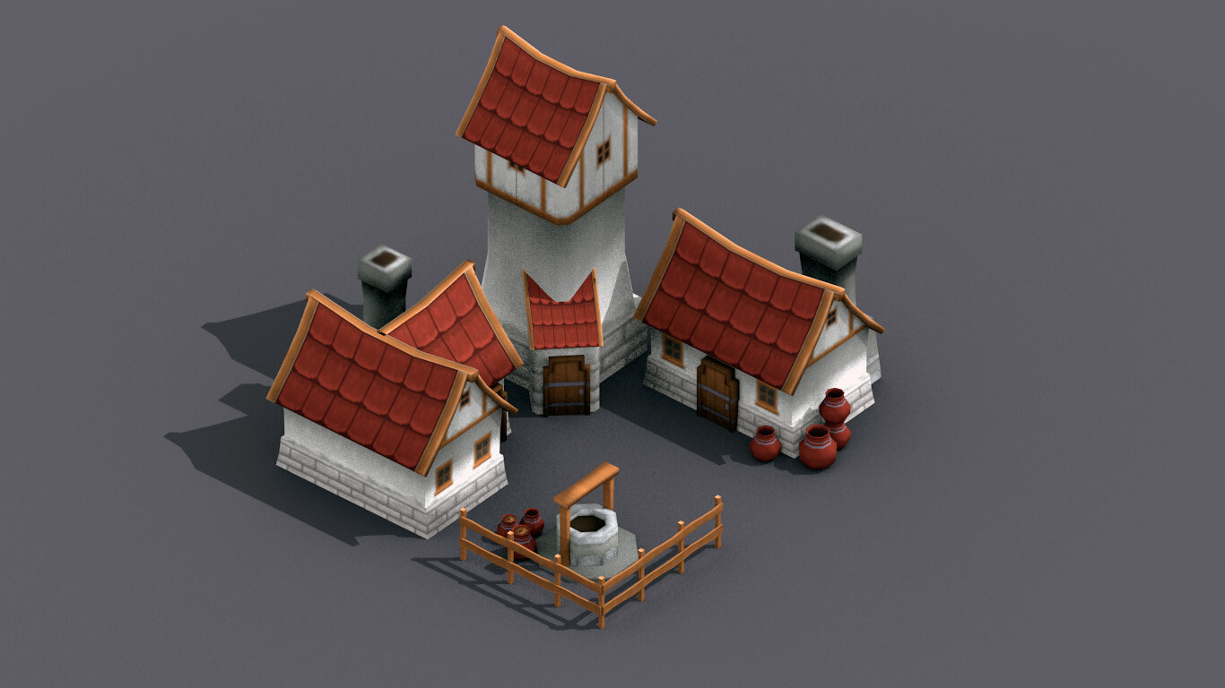 ArtStation - Low Poly Fantasy Building | Game Assets