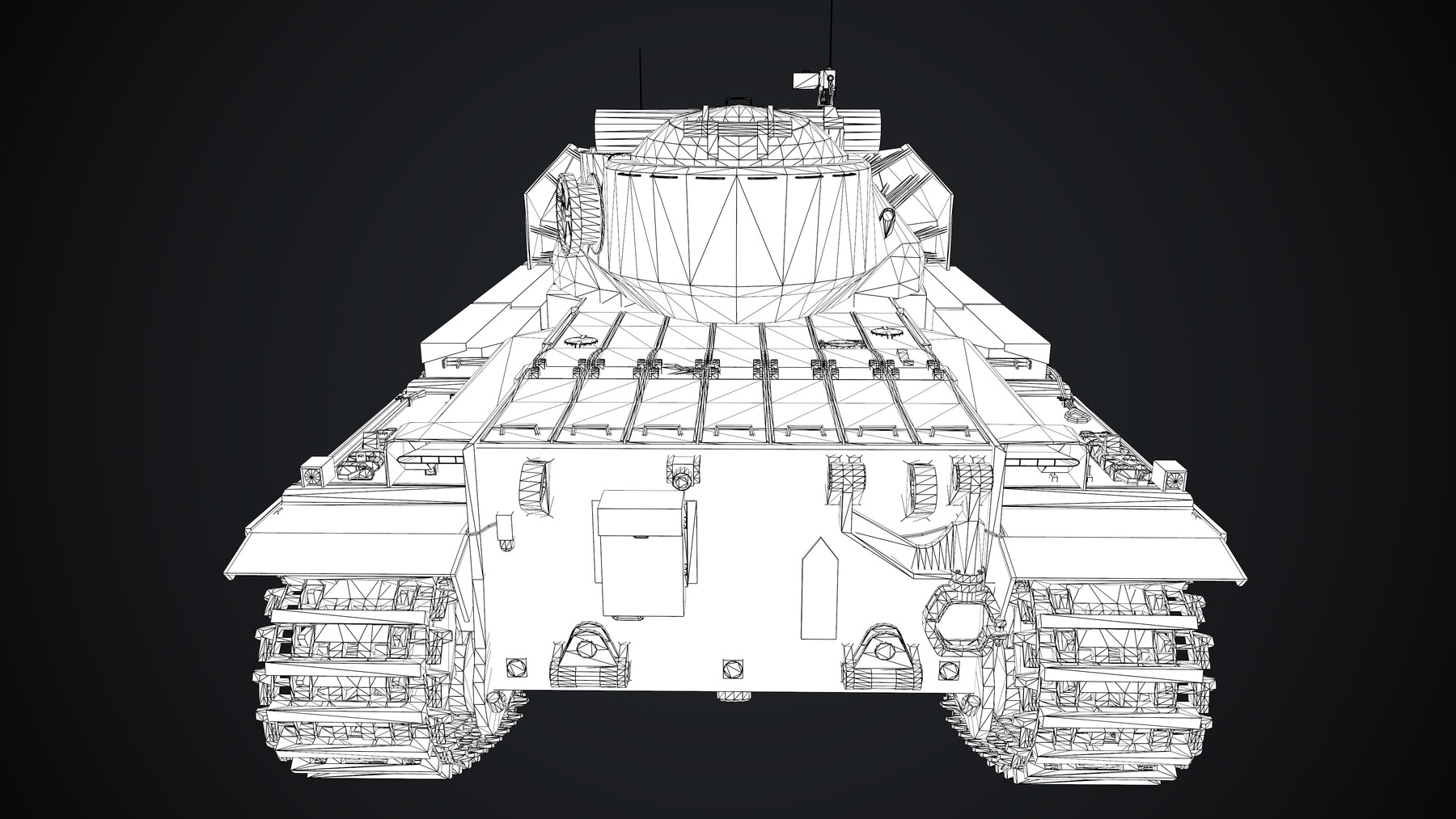 ArtStation - Super Conqueror British Heavy Tank Low-poly 3D model ...