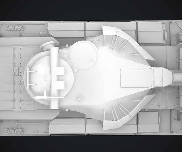 ArtStation - Super Conqueror British Heavy Tank Low-poly 3D model ...