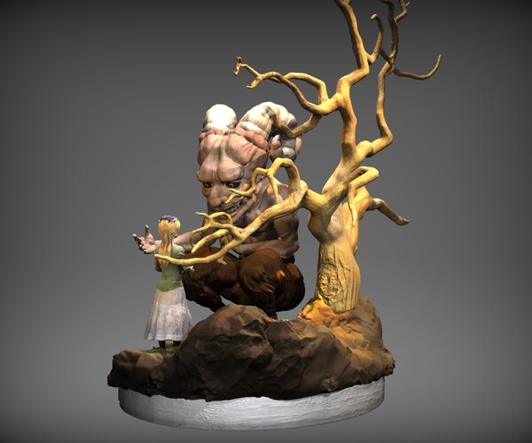 ArtStation - Demon of Earth 3d print | Game Assets