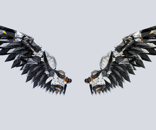 ArtStation - Sci-fi mecha wings image set vol. I | Resources