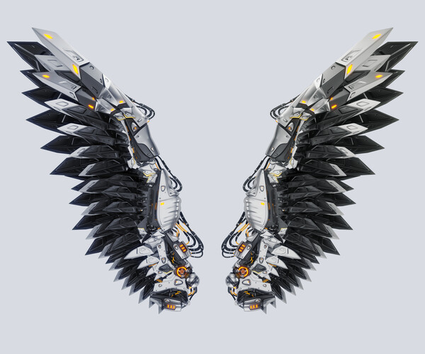 ArtStation - Sci-fi mecha wings image set vol. I | Resources
