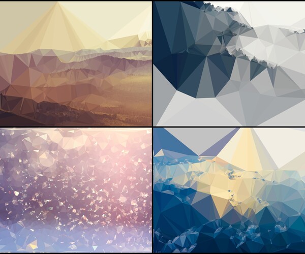 ArtStation - 100+ Polygon Backgrounds | Artworks