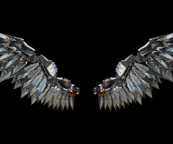 ArtStation - Sci-fi mecha wings image set vol. I | Resources