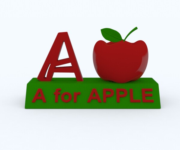 ArtStation - A for Apple Model | Resources