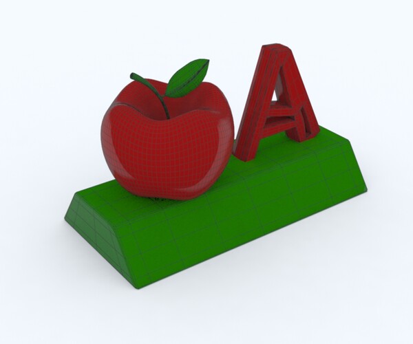 ArtStation - A for Apple Model | Resources