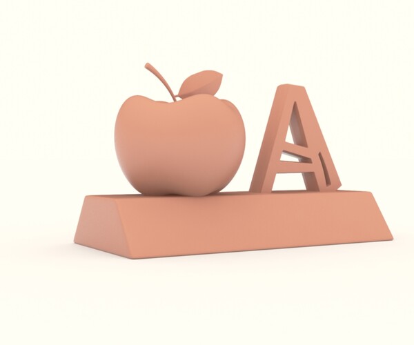 ArtStation - A for Apple Model | Resources