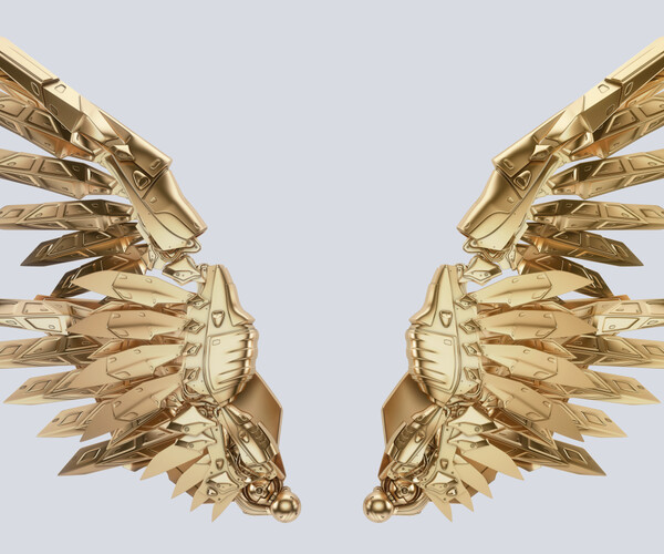 ArtStation - Sci-fi mecha wings image set vol. II | Resources