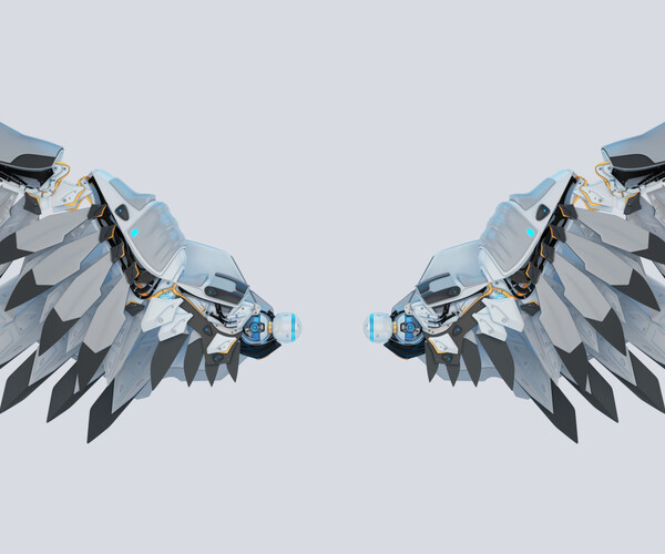 ArtStation - Sci-fi mecha wings image set vol. II | Resources