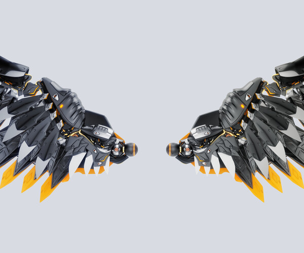 ArtStation - Sci-fi mecha wings image set vol. II | Resources