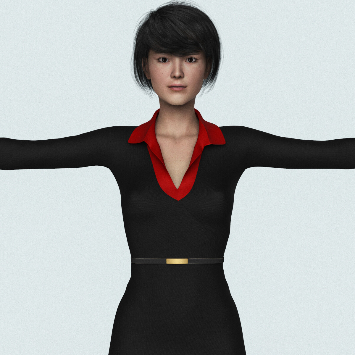 ArtStation - Realistic Asian Business Woman 3D Model | Resources