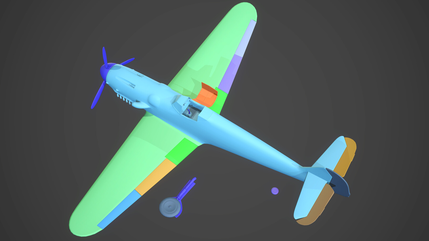 ArtStation - Messerschmitt BF-109 - Game Ready | Game Assets