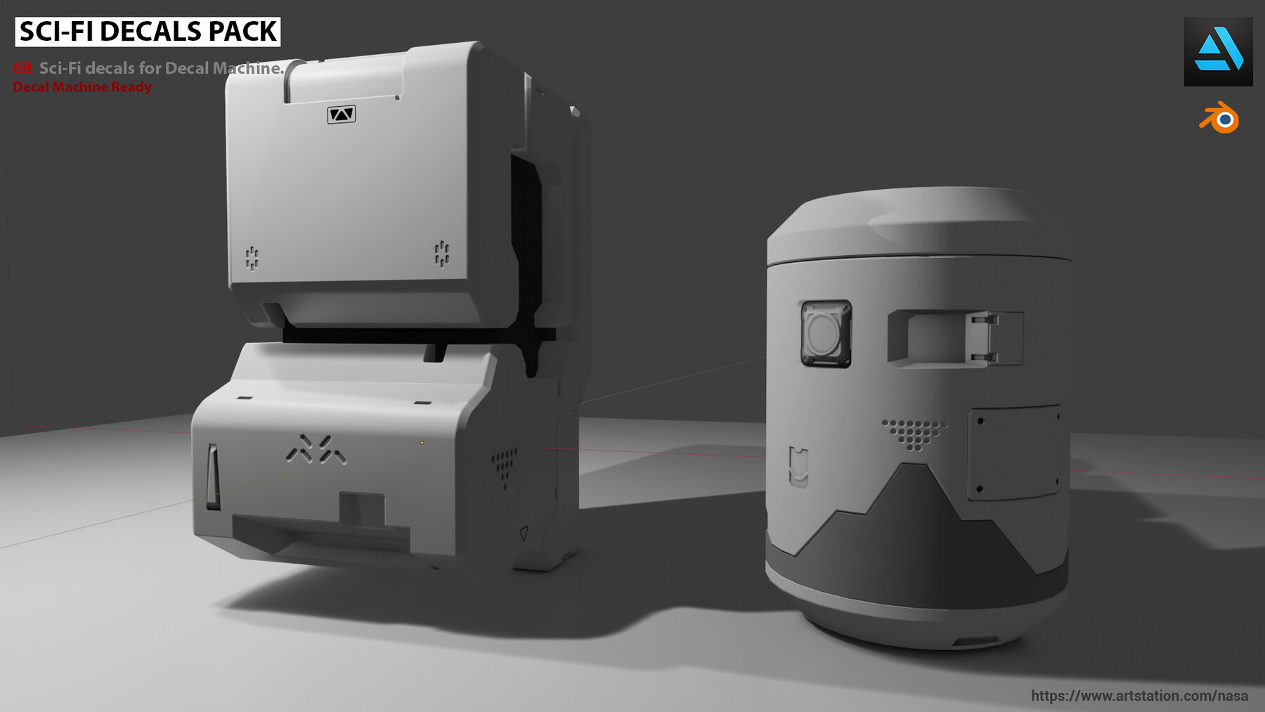 ArtStation - Sci-Fi Decals Pack | Game Assets