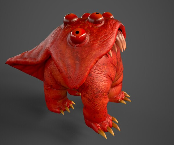 ArtStation - Game Ready Cute Monster | Game Assets