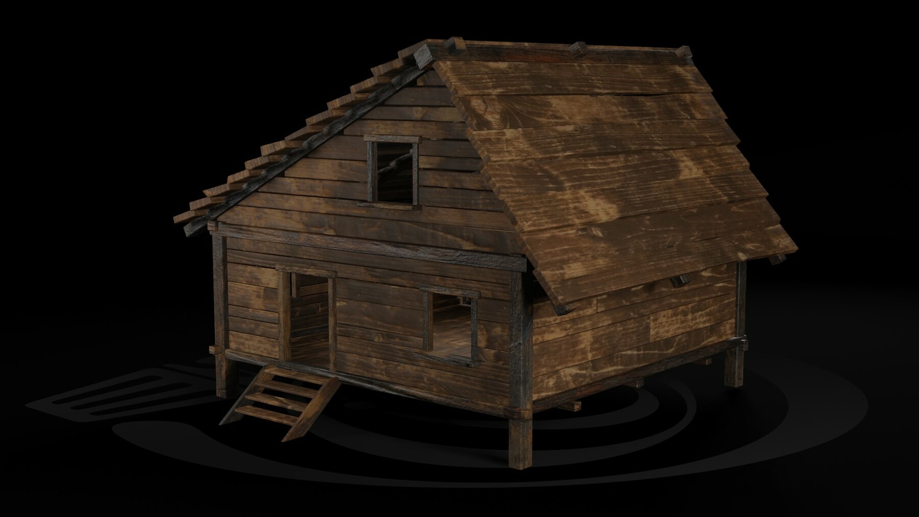 ArtStation - AAA Wooden Enterable Medieval Primal Hut Collection 01 R ...