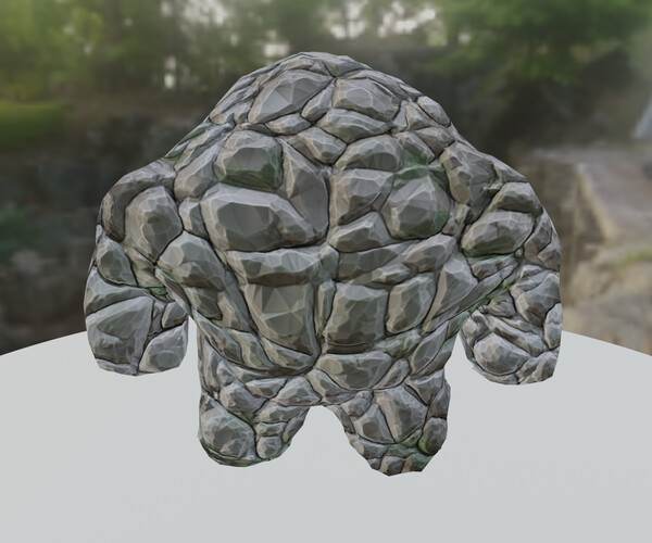ArtStation - Golem Stone Rock Stylized Character Creature Monster Game ...