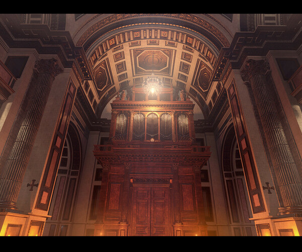 ArtStation - Church/ Cathedral Interior Environment | Game Assets