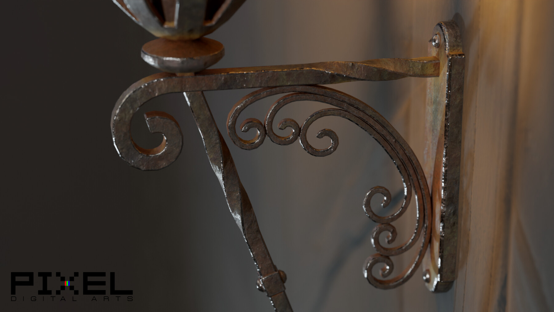 ArtStation - Medieval Iron Wall Torch | Game Assets