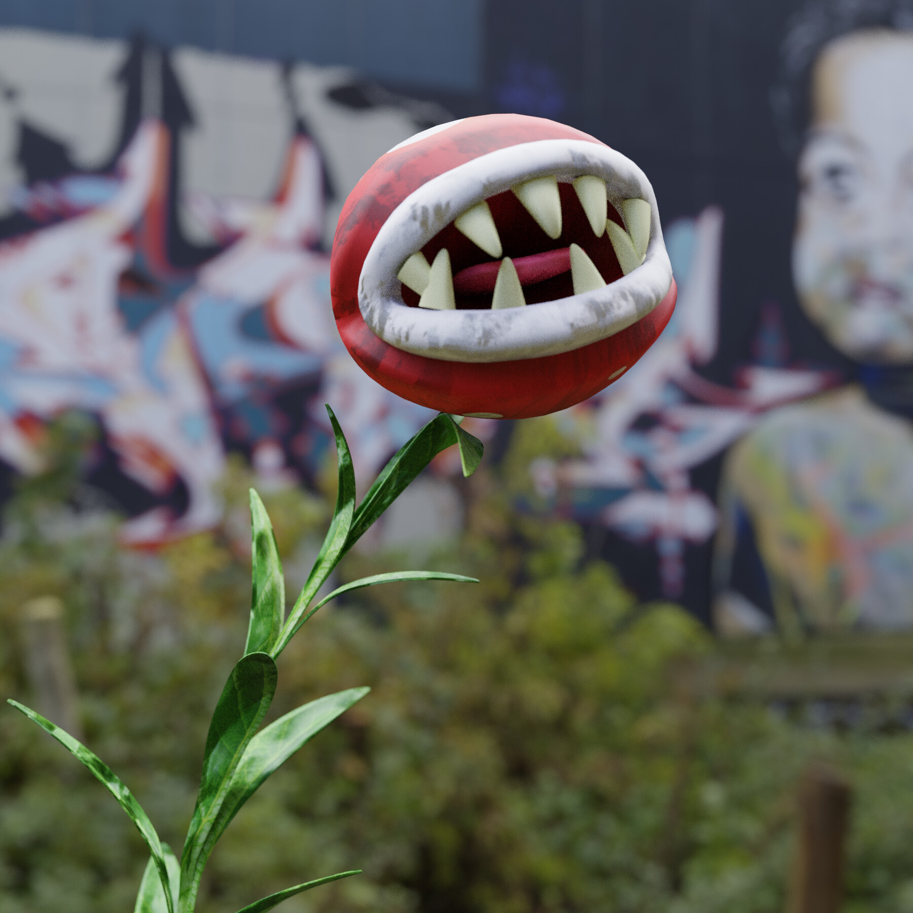 ArtStation - Piranha Plant Rigged + Project Files (C4D & Blender ...