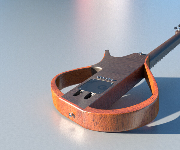 ArtStation - Eletric Guitar Bodyless Design | Resources