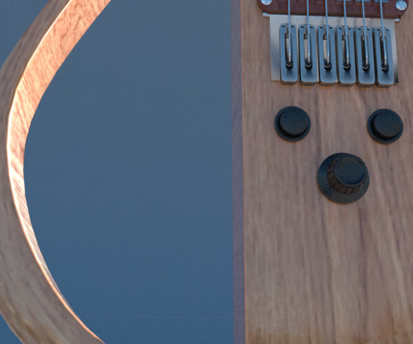 ArtStation - Eletric Guitar Bodyless Design | Resources