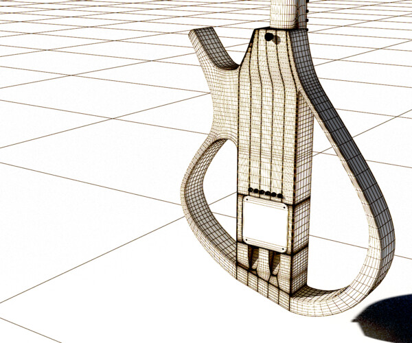 ArtStation - Eletric Guitar Bodyless Design | Resources
