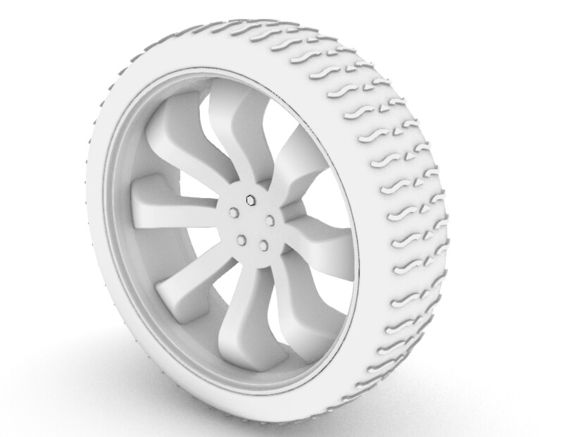 ArtStation - wheel and tire | Resources