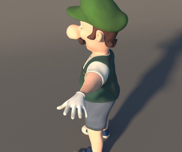 ArtStation - cartoon character luigi | Resources