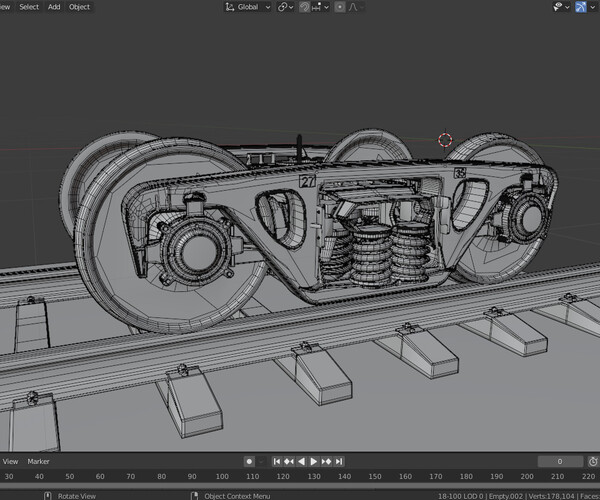 ArtStation - Freight Bogie | Game Assets