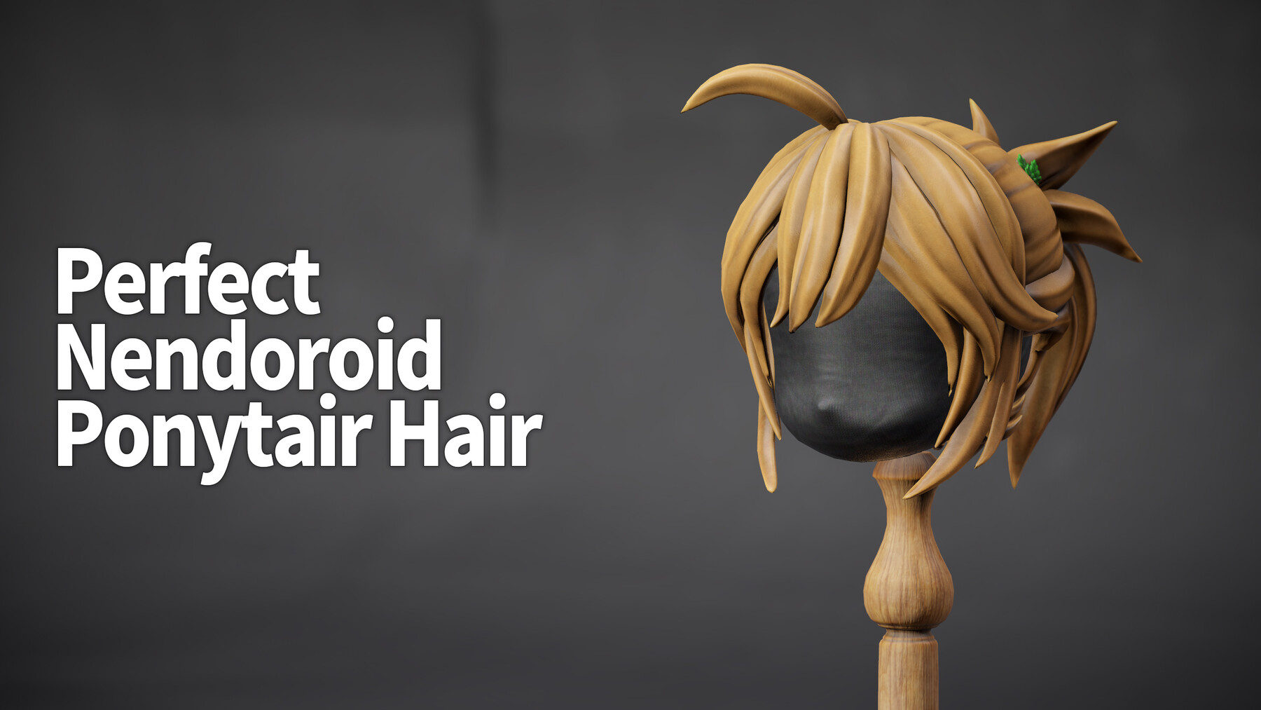 ArtStation - Ponytail Hair for Nendoroid | Game Assets