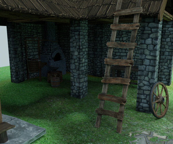 ArtStation - Smithy building - modular objects | Game Assets
