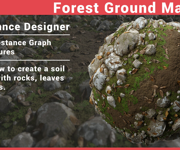 ArtStation - Forest Ground Material - Substance Designer | Tutorials