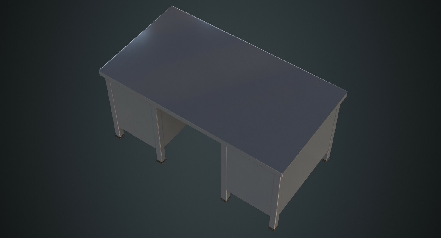 ArtStation - Desk 1A | Game Assets