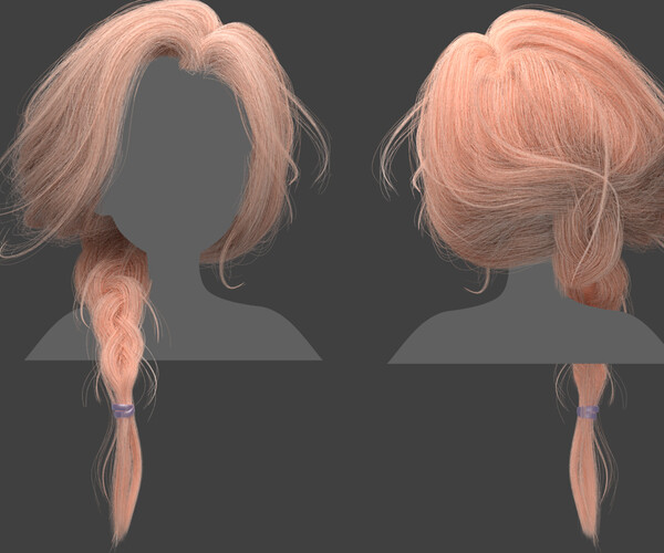 ArtStation - Loose braid | Resources