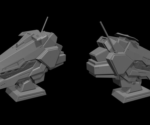 ArtStation - MHX00001 MECHA SUPPLY - HEAD | Resources