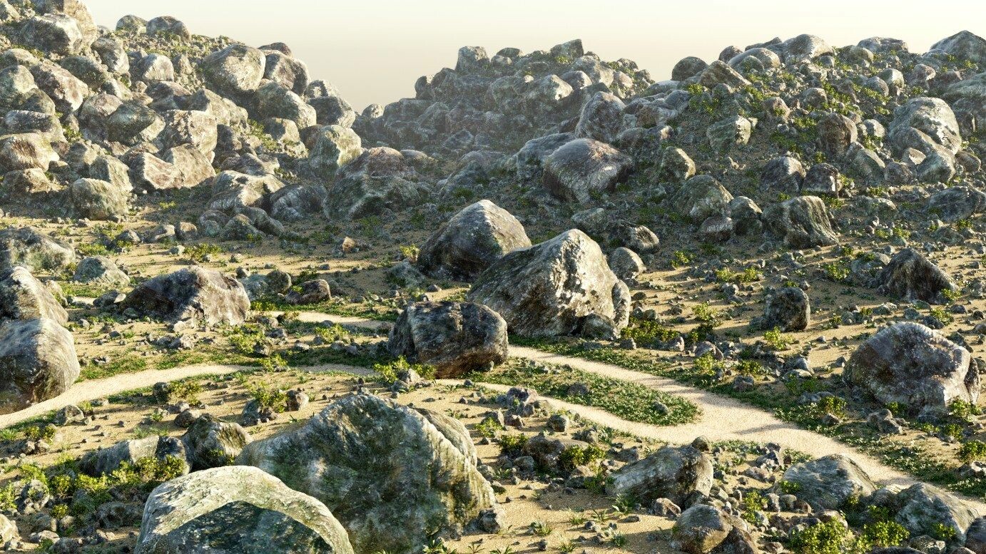 ArtStation - Stony ground in Blender | Resources