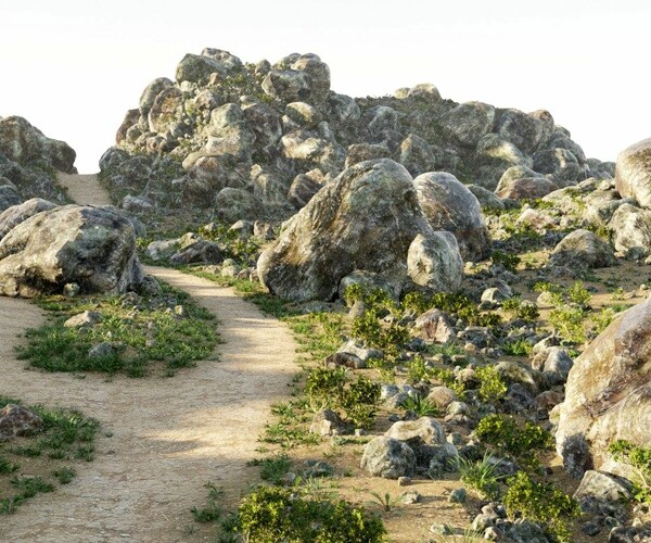 ArtStation - Stony ground in Blender | Resources