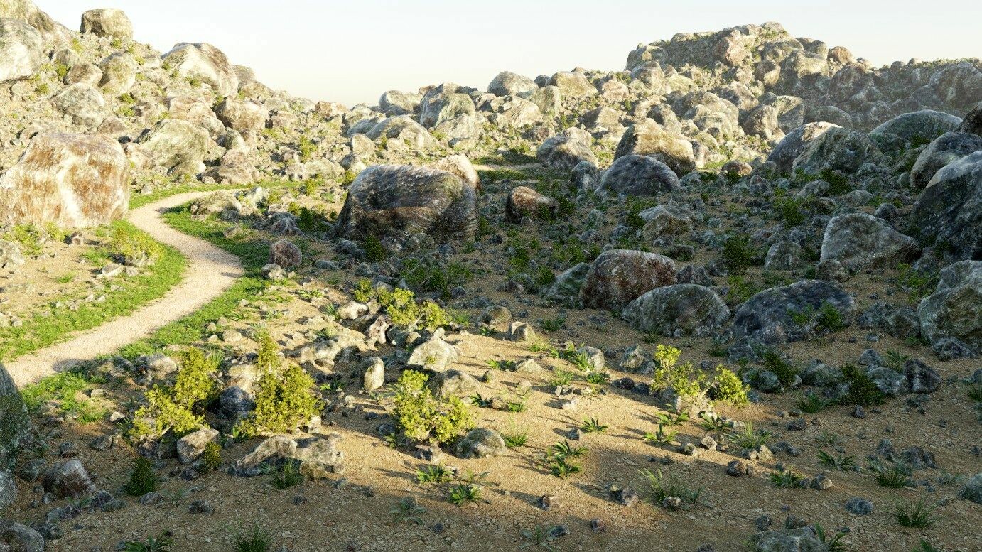 ArtStation - Stony ground in Blender | Resources