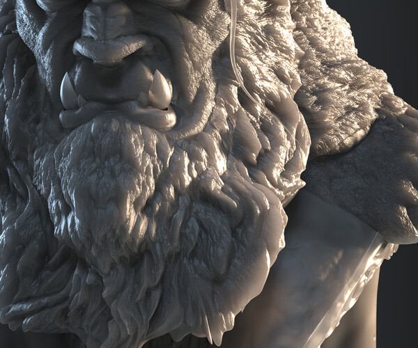 ArtStation - The Beast Bust - Print Version | Resources
