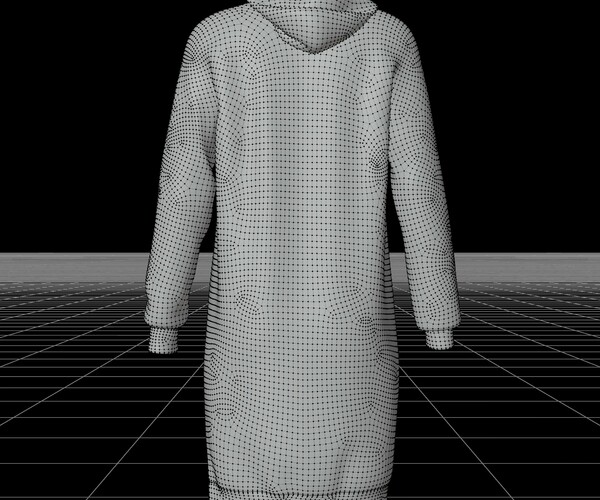 ArtStation - Hood Sweater Dress 3D Model | Resources