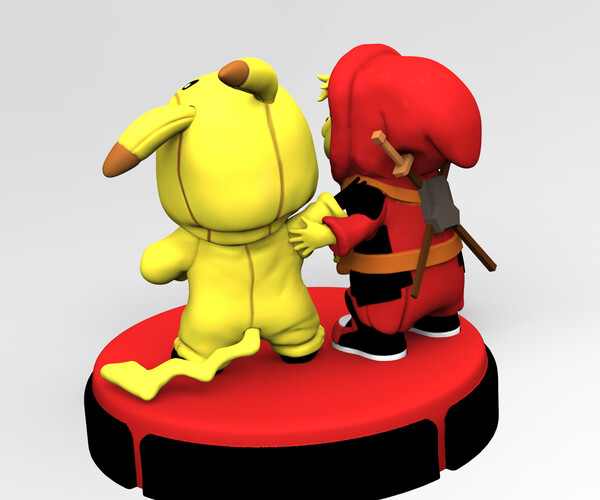 ArtStation - Deadpool and Pikachu | Game Assets