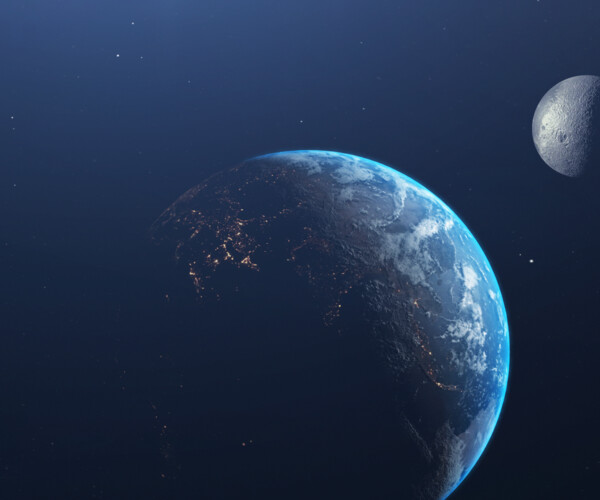 ArtStation - Earth And Moon,Mars,Sun | Resources