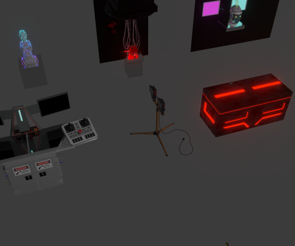 ArtStation - Cyberpunk Lab Asset Pack | Game Assets