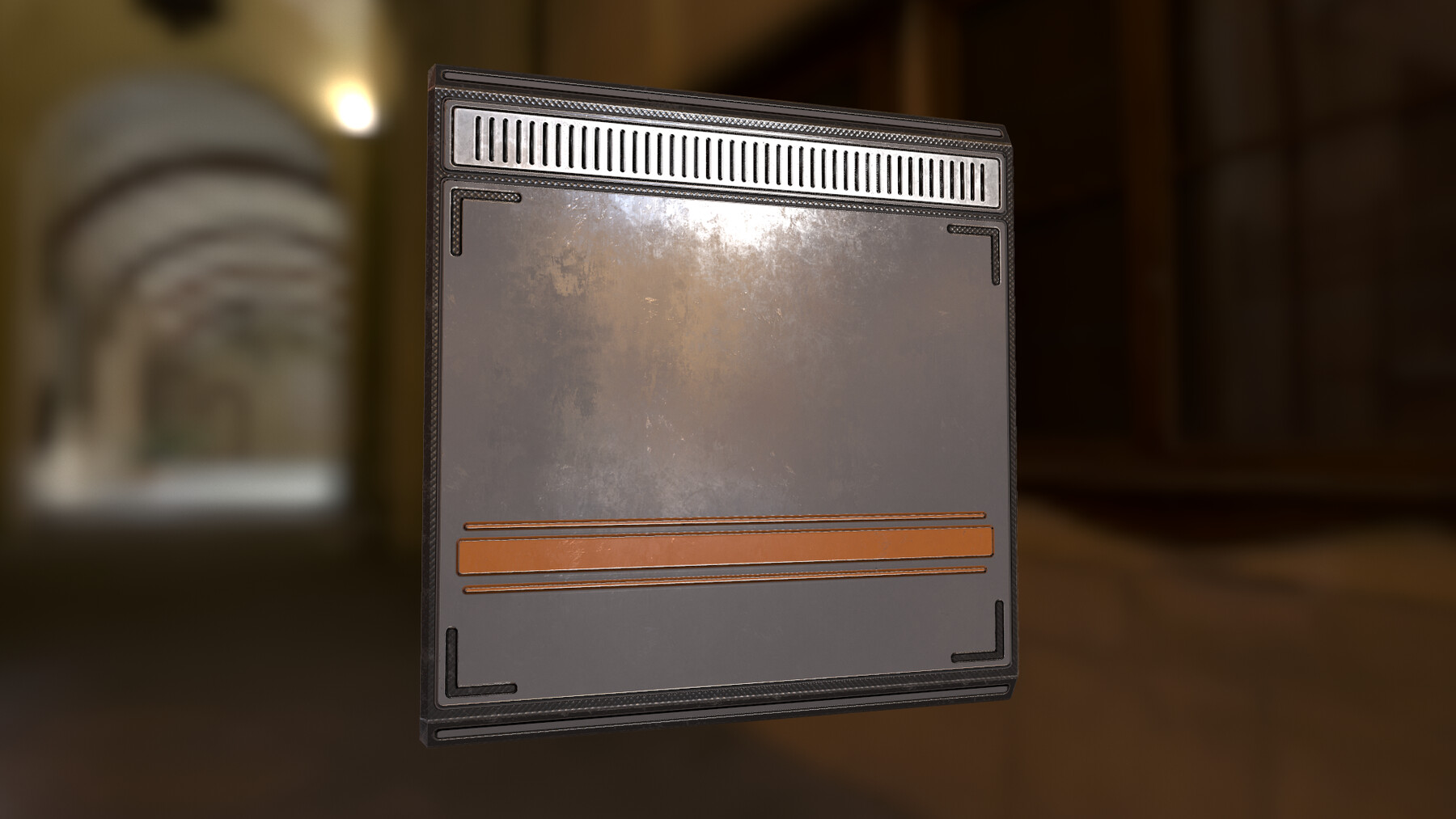 ArtStation - Sci Fi Wall Low-poly 3D model | Game Assets