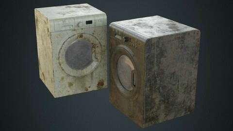 ArtStation - Washing Machine 1B | Game Assets