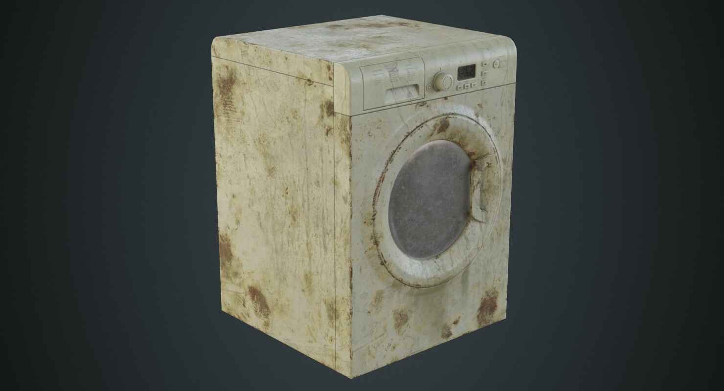 ArtStation - Washing Machine 1B | Game Assets