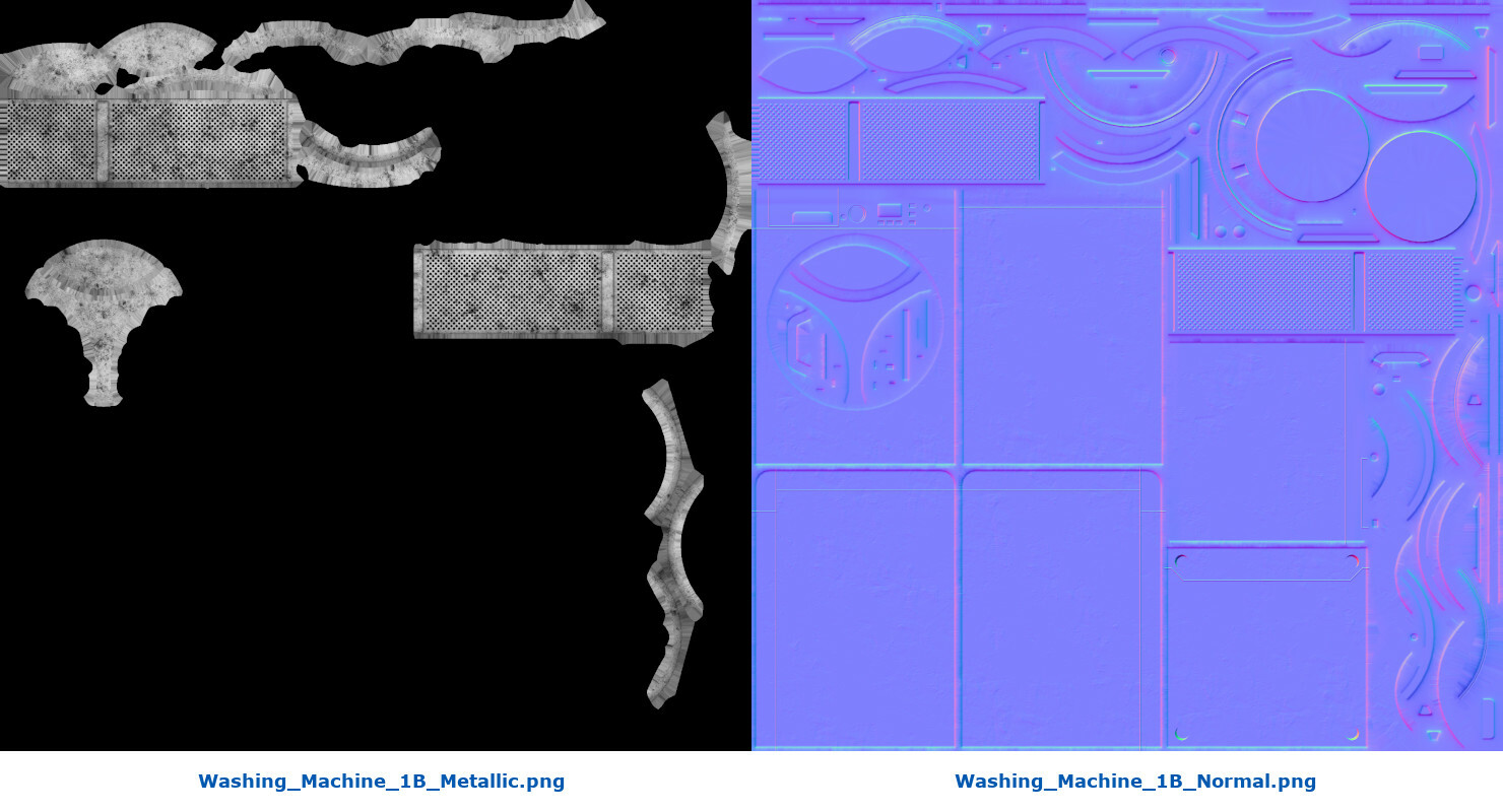 ArtStation - Washing Machine 1B | Game Assets