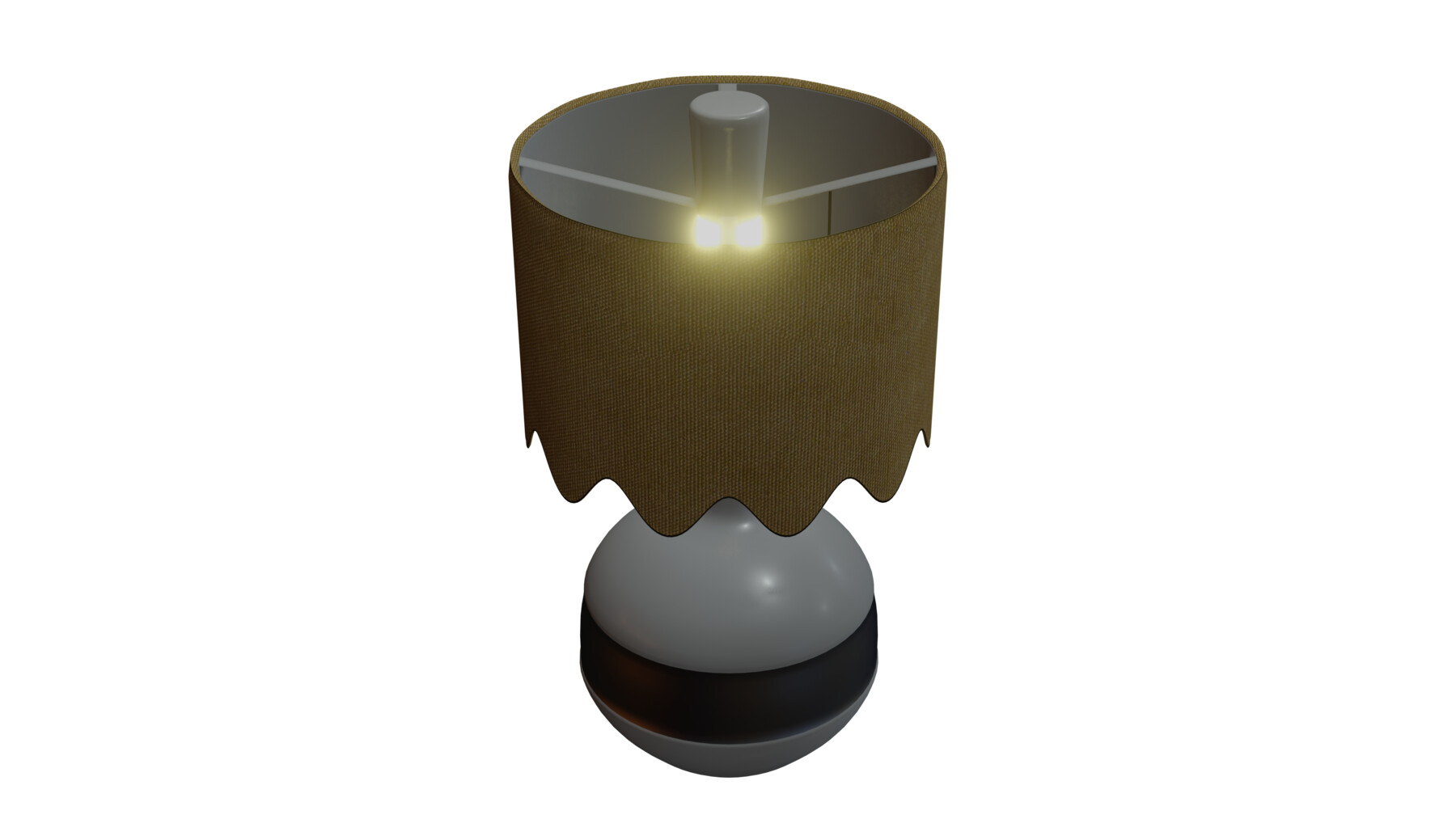 ArtStation - Table Fabric Lamp Low-poly 3D model | Resources